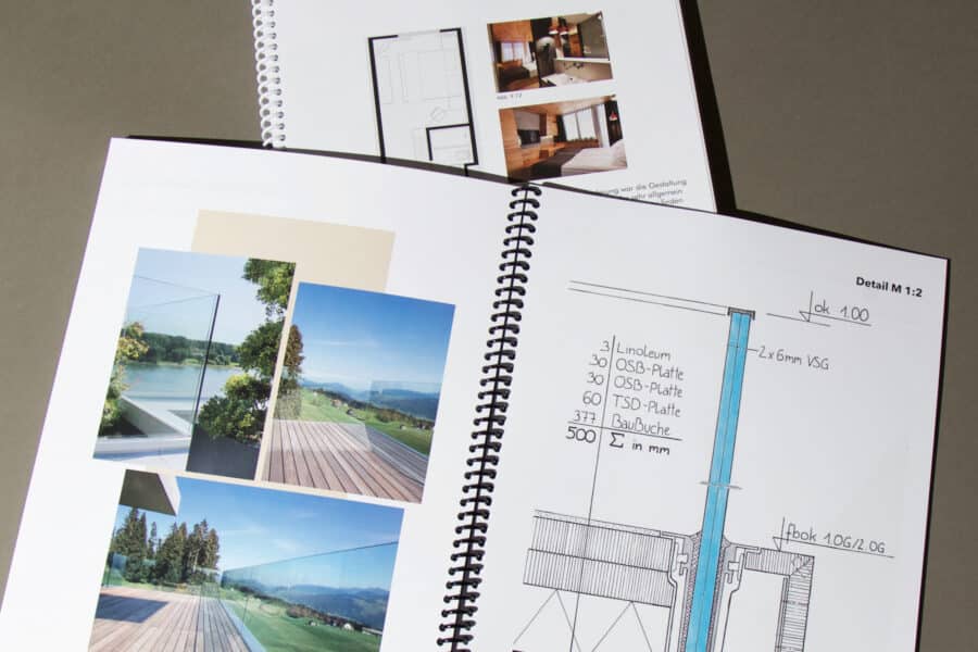 Softcover coil binding A3 | thesis binding